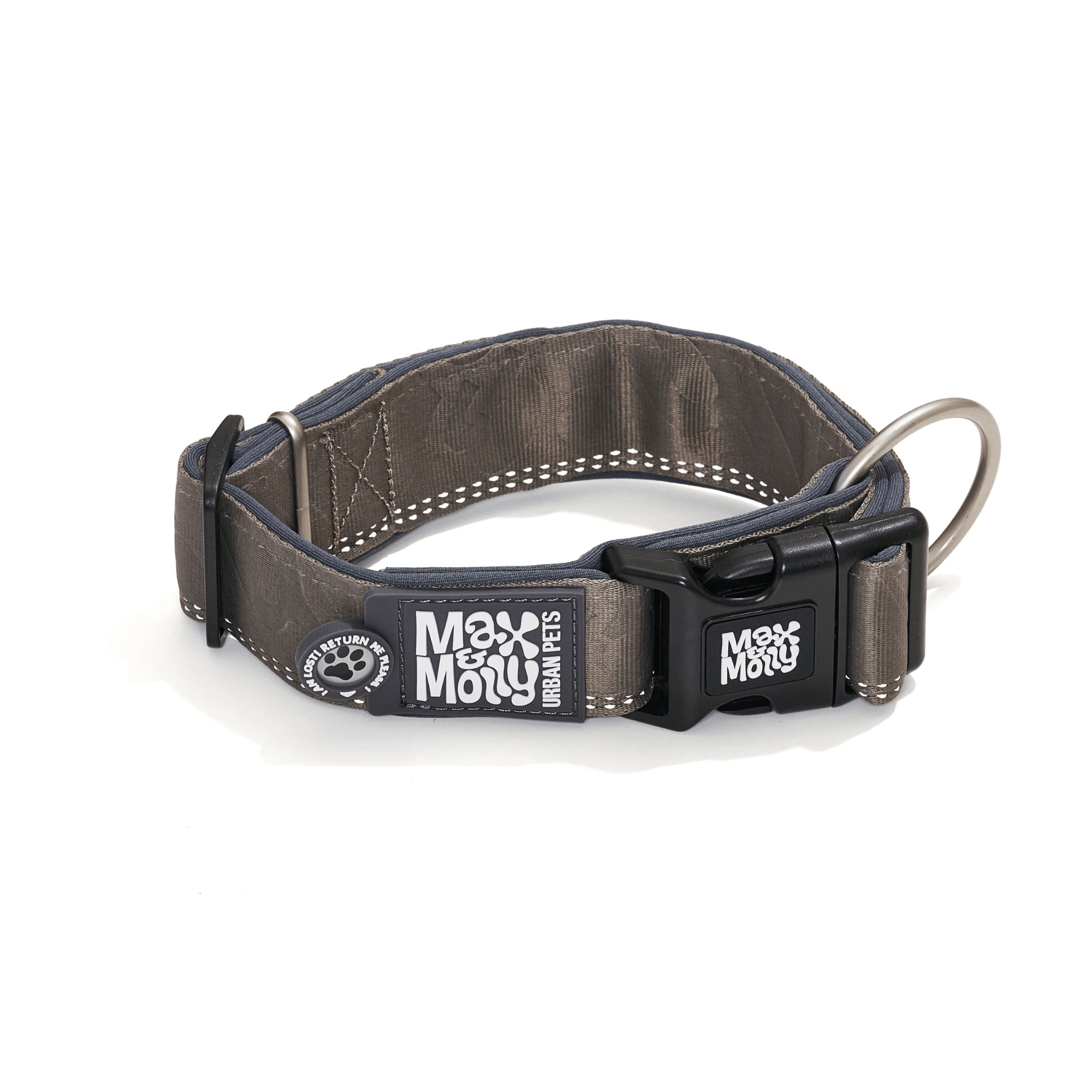 Smart ID Wide Collar - Matrix 2.0 Stone – Max & Molly Urban Pets